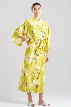 Natori Aurelia Charmeuse Robe - Yellow