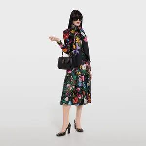 Gucci Printed Silk Wool Shawl