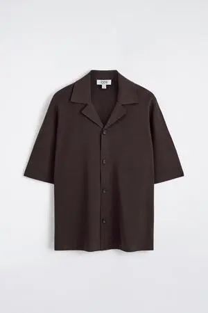 Cos Perforated Knitted Short-sleeved Shirt