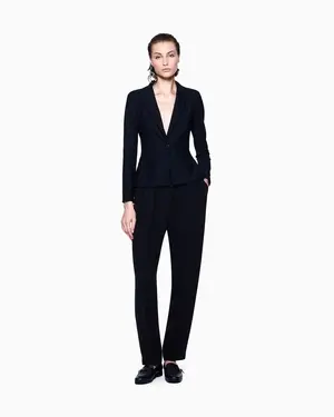 Giorgio Armani Stretch Jersey Single-breasted Jacket