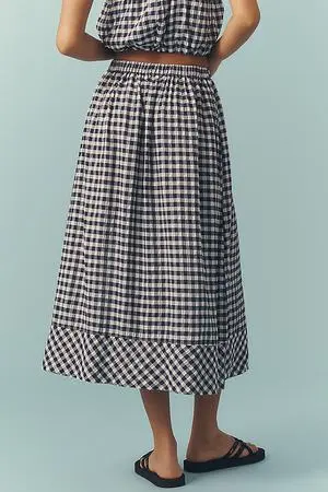 Stateside Gingham Maxi Skirt