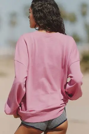 CELANDINE Printed Crew-neck Sweatshirt