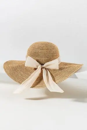 San Diego Hat Floppy Hat With Bow Detail - Natural