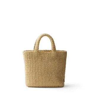 Prada Small Crochet Tote Bag - Neutral