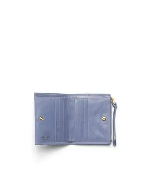Prada Small Leather Wallet - Blue
