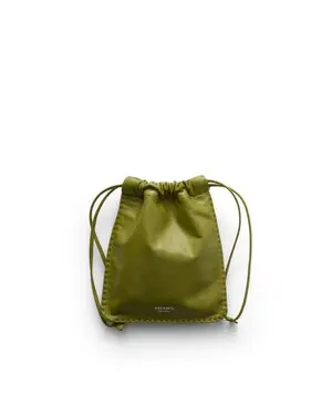 Prada Nappa Leather Smartphone Pouch - Green