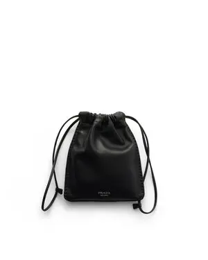 Prada Nappa Leather Smartphone Pouch - Black