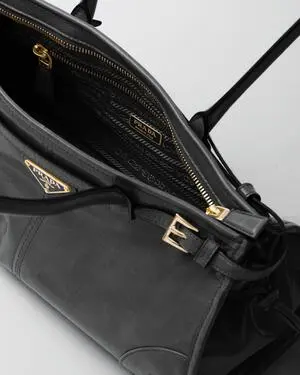 Prada Leather Handbag - Black