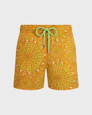 Vilebrequin Stretch Short Swim Trunks - Orange