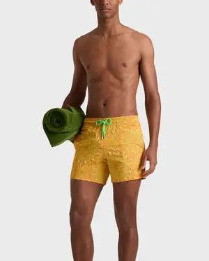Vilebrequin Stretch Short Swim Trunks - Orange