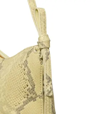 Kate Spade New York Embossed Leather Shoulder Bag - Pale Citron