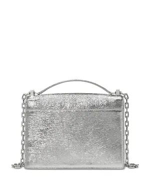 Kate Spade New York Metallic Leather Crossbody - Silver