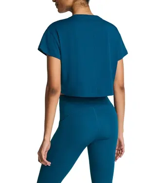 Spanx Cropped Tee - Deep Cove