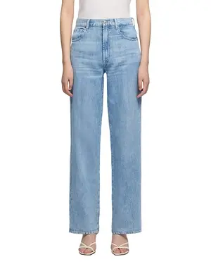 7 For All Mankind High-rise Stovepipe Straight Jeans