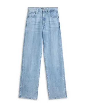 7 For All Mankind High-rise Stovepipe Straight Jeans