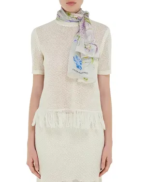 FERRAGAMO Gaia Silk Scarf