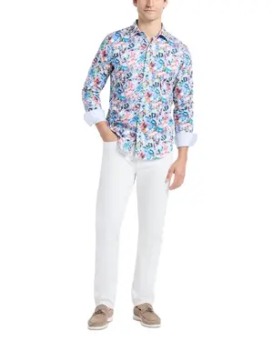 Robert Graham Vacation Fund Woven Graphic Shirt