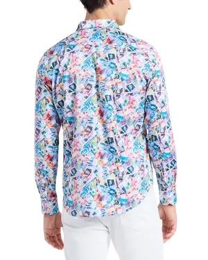 Robert Graham Vacation Fund Woven Graphic Shirt