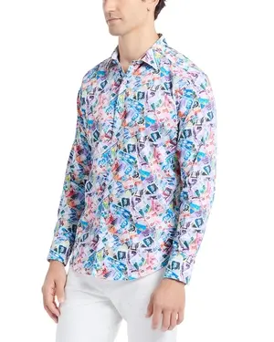 Robert Graham Vacation Fund Woven Graphic Shirt