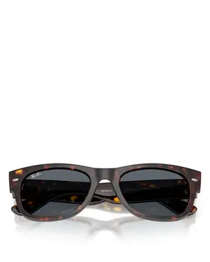Ray-ban Mega Wayfarer Ii Square Sunglasses, 52mm - Havana/blue