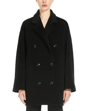 Max Mara Rebus Short Coat - Black