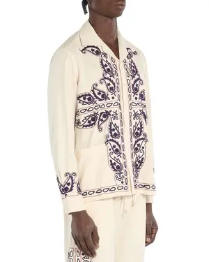 BAZISZT Memento Paisley Pattern Shirt - Beige