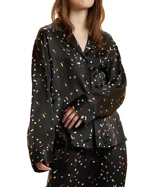 Cynthia Rowley Pill Print Pajama Top