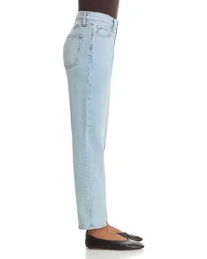 FRAME The Borrowed Mid-rise Slim Straight Jeans - Ida