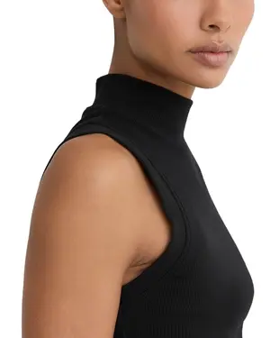REISS Simone Sleeveless High Neck Top