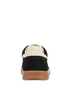 Vince Oasis Leather Lace Up Sneakers - Black
