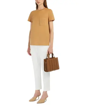 Max Mara Papaia Pocket Tee - Camel