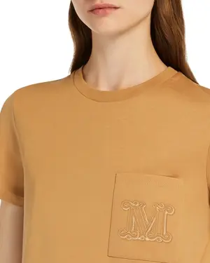 Max Mara Papaia Pocket Tee - Camel