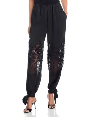 Women's Lace Detail Trousers