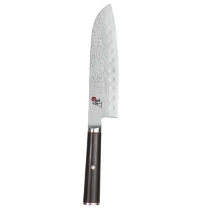 MIYABI Kaizen 7 Granton Santoku Hollow Edge - Black