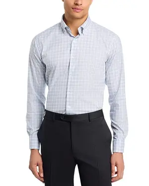 Peter Millar Douglas Crown Lite Cotton Stretch Classic Fit Sport Shirt - Gale Grey
