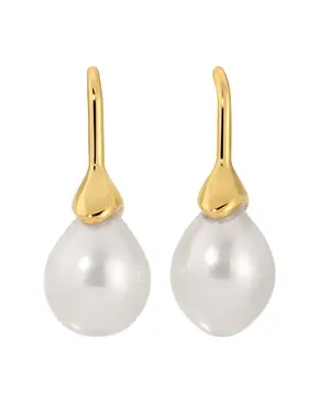 HEAVEN MAYHEM Heaven Mayhem Odette Pearl Drop Earrings Gold