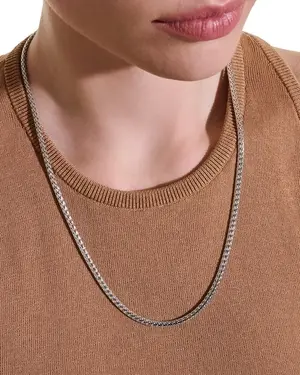 John Hardy Sterling Chain Icon Woven Link Necklace - Silver