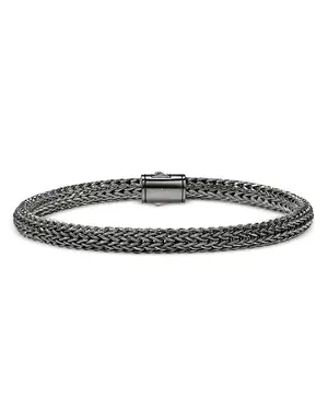 John Hardy Icon Dark Woven Link Bracelet, 5mm