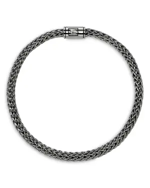 John Hardy Icon Dark Woven Link Bracelet, 5mm