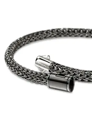 John Hardy Icon Dark Woven Link Bracelet, 5mm