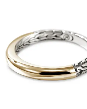 John Hardy 14k Yellow Gold & Sterling Band - Silver