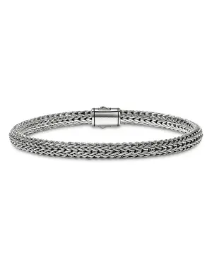 John Hardy Sterling Icon Blue Sapphire Pave Bracelet - Silver