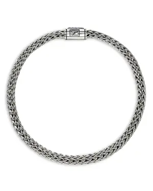 John Hardy Sterling Icon Blue Sapphire Pave Bracelet - Silver