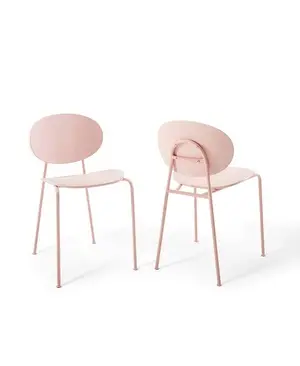 MODWAY Palette Dining Side Chair, Set Of 2 - Pink