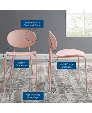 MODWAY Palette Dining Side Chair, Set Of 2