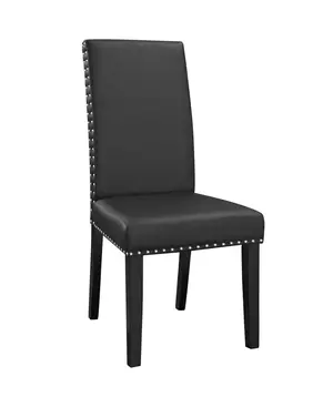 MODWAY Parcel Vinyl Dining Side Chair, Set Of 2