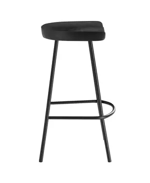MODWAY Concord Backless Wood Counter Stools, Set Of 2