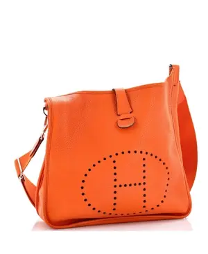 Hermès Gm Evelyne Bag Gen Iii Clemence - Orange