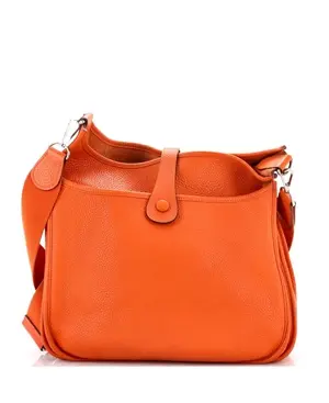 Hermès Gm Evelyne Bag Gen Iii Clemence - Orange