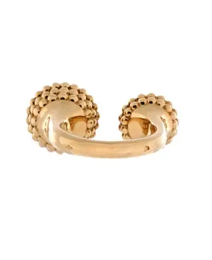 VAN CLEEF & ARPELS Perlee Couleurs Between The Finger Ring 18k With Malachite And Diamonds